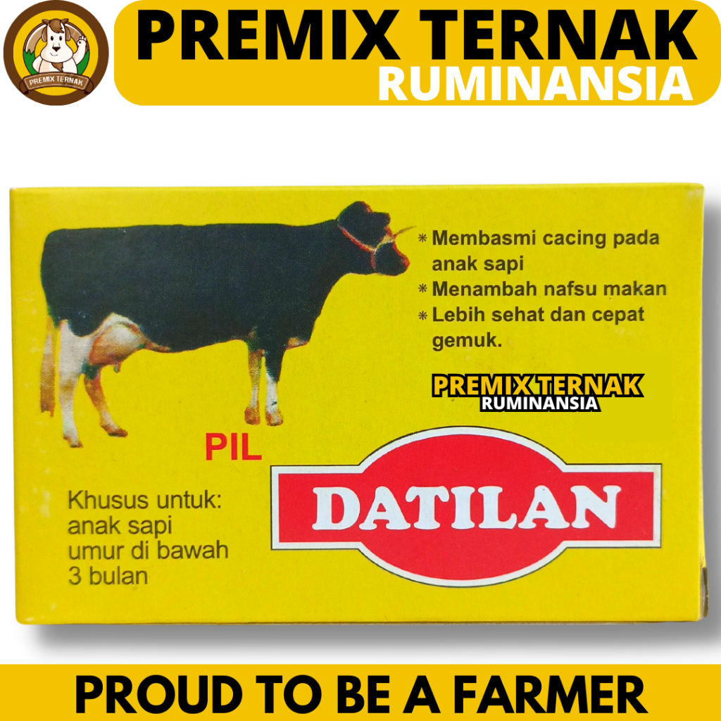 Jual PIL DATILAN ISI (4 BOLUS) EKA FARM - Obat Cacing Anak Sapi - Obat ...