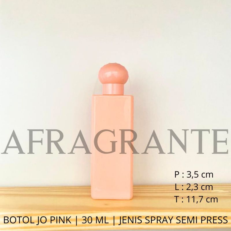 Jual botol parfum jomalon 30 ml pink semi press-botol parfum pink 30 ml ...
