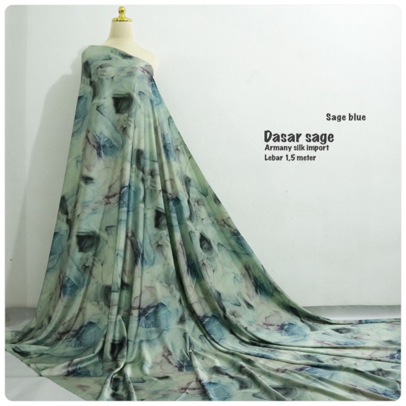 Jual Kain arnami silk brown | kain silk | armany silk | motif batik ...