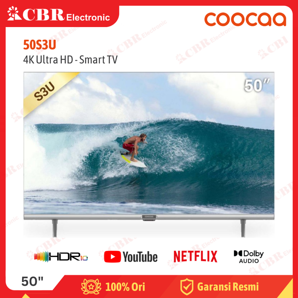 Jual TV Coocaa 50 Inch LED 50S3U (4K UHD - Android TV) | Shopee Indonesia