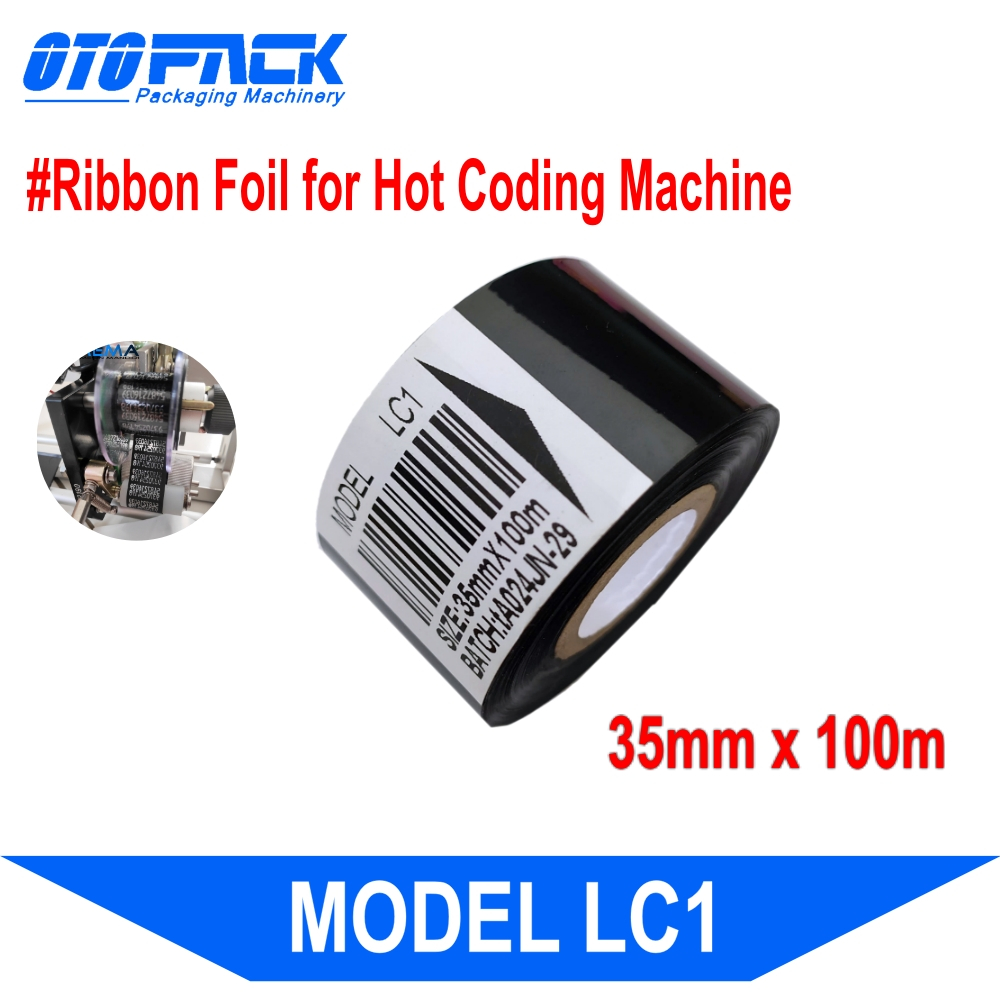 Jual RIBBON TAPE LC1 35MM X 100MM HOT STAMPING FOIL TINTA PITA MESIN ...
