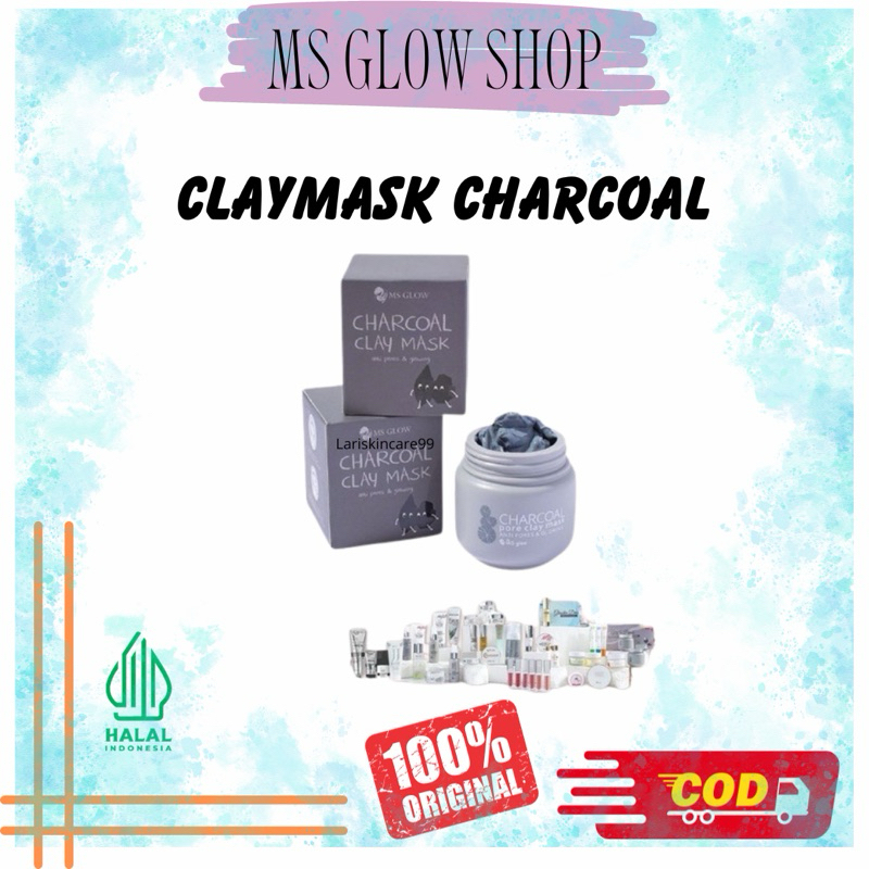 Jual ( MS GLOW ) CHARCOAL CLAY MASK MS GLOW/MASKER MS GLOW ED 2026 ...