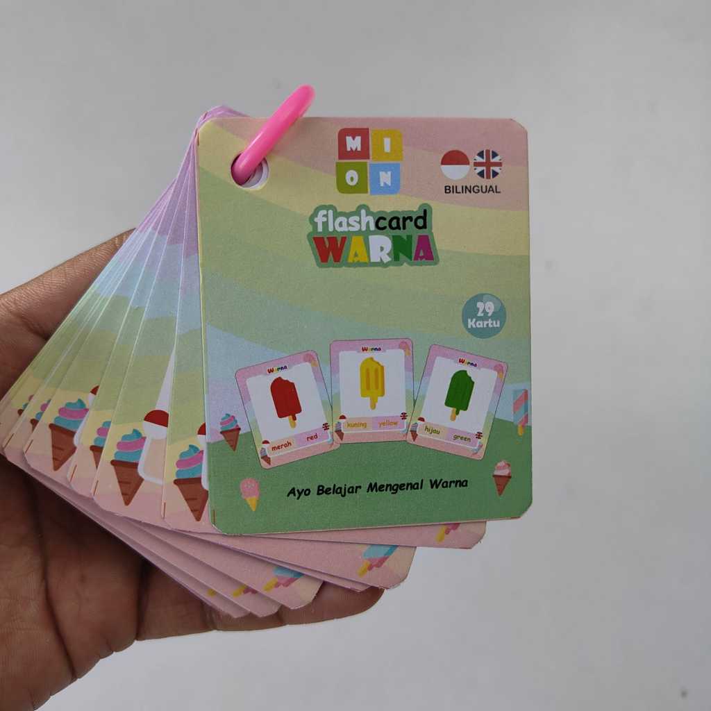 Jual Flash Card Edukasi Anak Flash Card Ring Mion | Shopee Indonesia