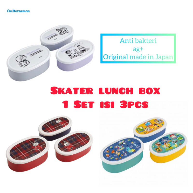 Jual Skater lunch box original toy story, moomin little my doraemon set ...