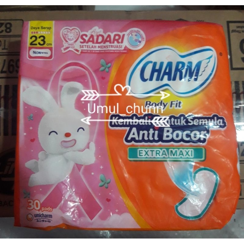 Jual CHARM Pembalut Extra Maxi 30 pads | Shopee Indonesia