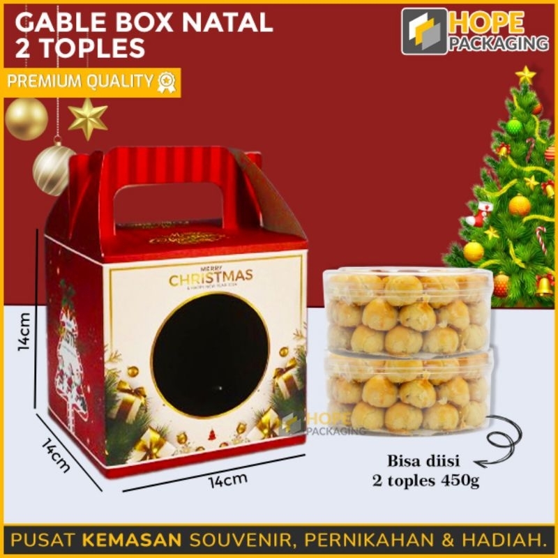 Jual Box Hampers Kue Natal / Gable Box Kue Kering / Box Souvenir ...
