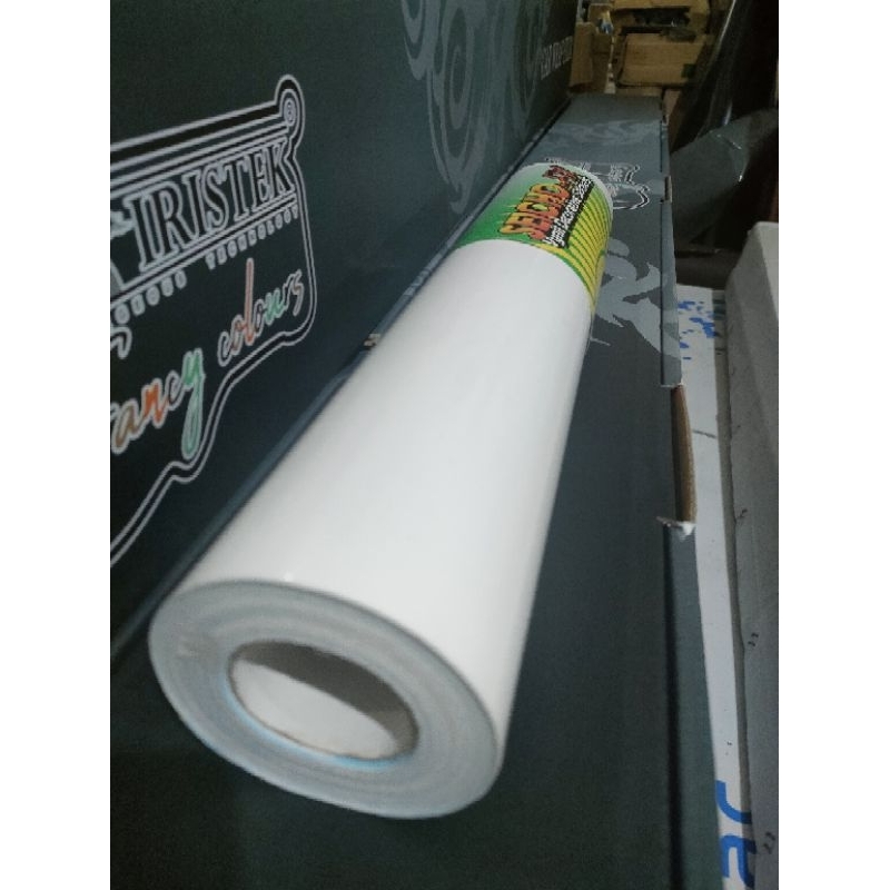 Jual Stiker Skotlet Putih Glossy Murah 1 Roll (45cm x 15m) | Shopee ...