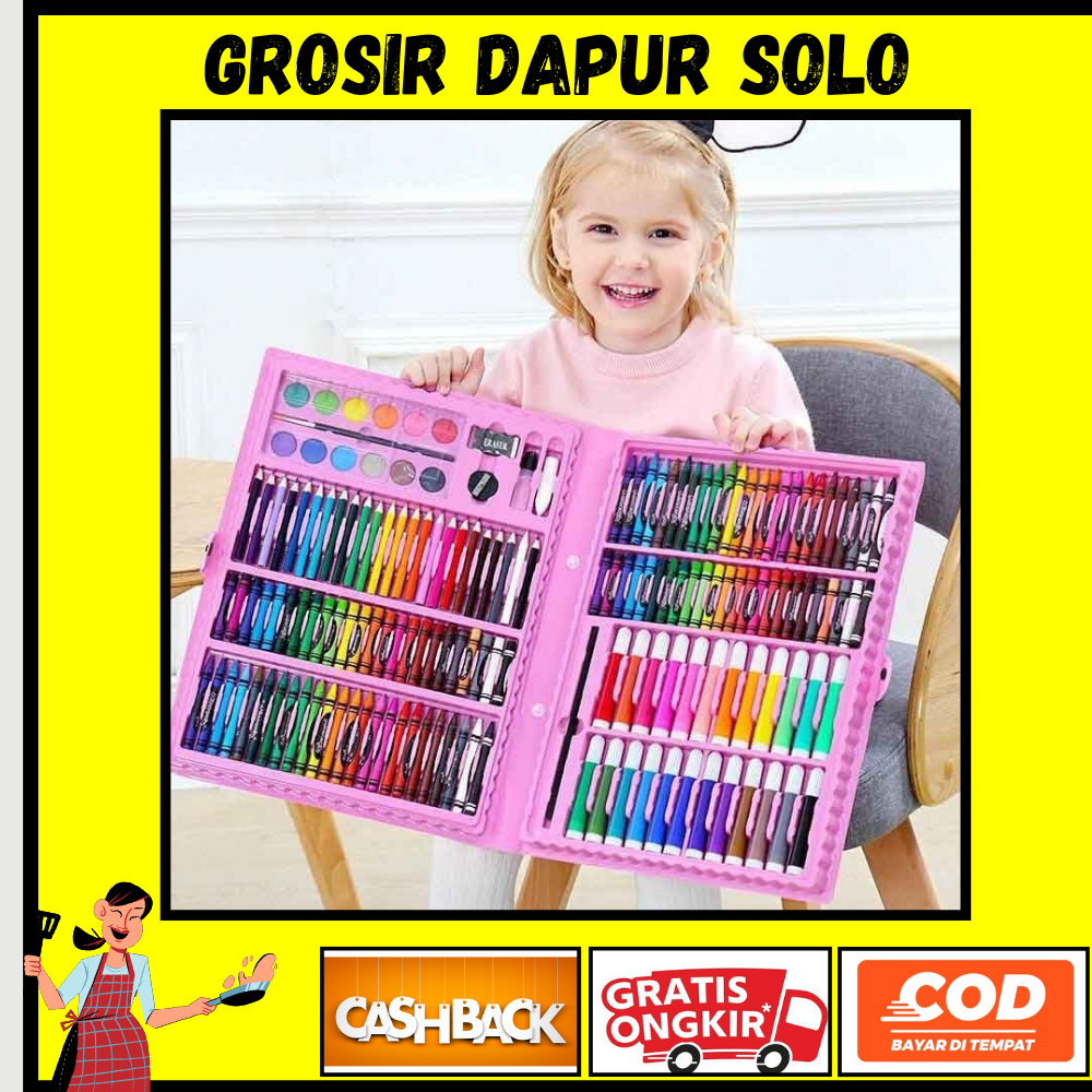 Jual Pensil Warna Lengkap Set 150 Pcs Putar Box Joyko Faber Castell