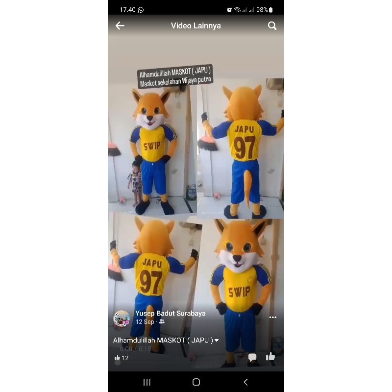 Jual Kostum Maskot Costum Segala Design | Shopee Indonesia