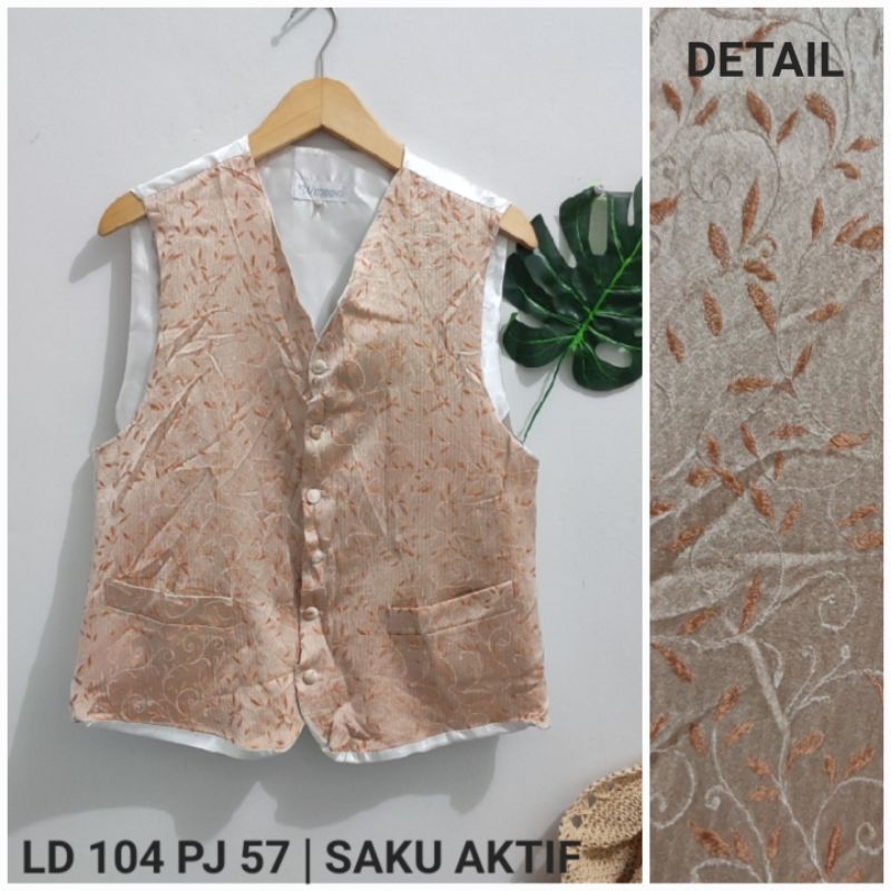 Jual Vest Blazer Motif Vintage / Rompi Blazer Motif Vintage / Tailored ...