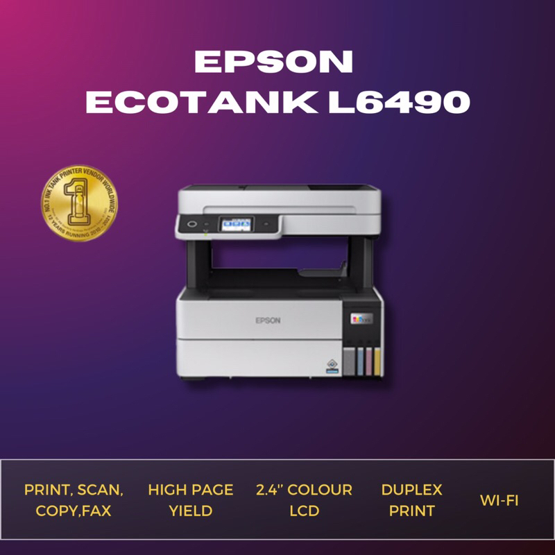 Jual Epson EcoTank L6490 A4 Wi-Fi All-in-One Duplex Ink Tank Printer ...