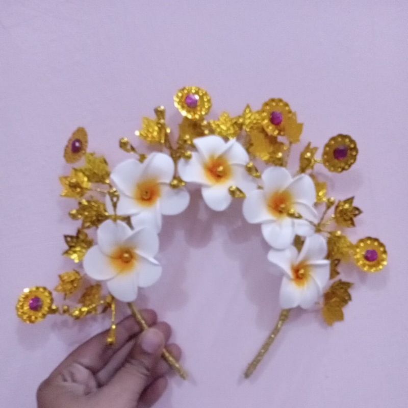 Jual MAHKOTA BANDO BALI BUNGA KAMBOJA UNTUK ANAK DAN DEWASA | Shopee ...