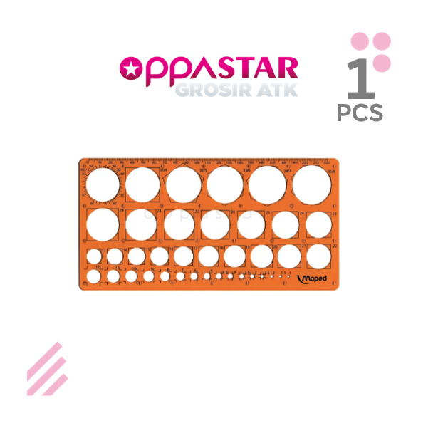 Jual Penggaris Teknik Lingkaran Maped Technic Circle Stencil | Shopee ...