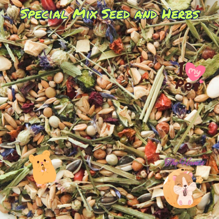 Jual (The Ham's) Seed and Herbs Special Mix Makanan Treats Hamster ...
