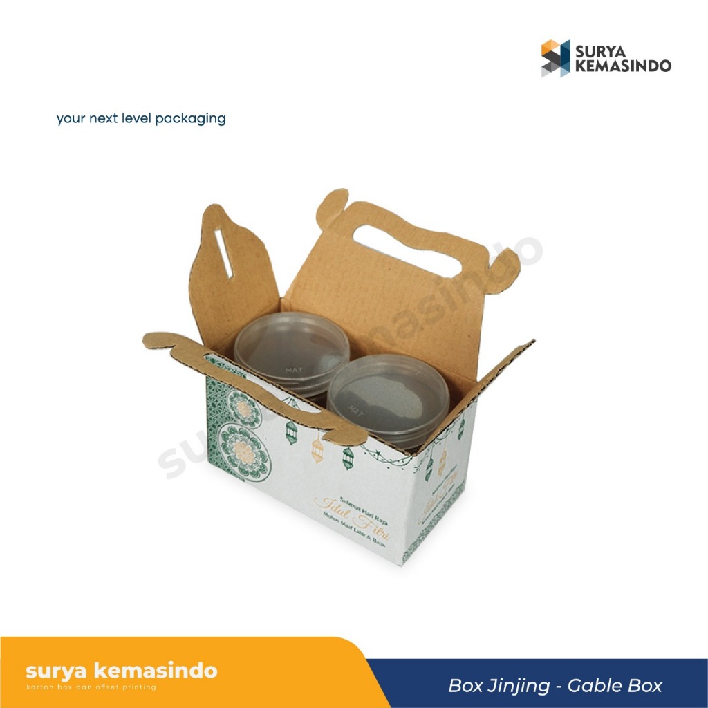 Jual Box 19x10x11 JAR 500 ml Isi 2 Toples Bulat Box/Kardus/packing ...