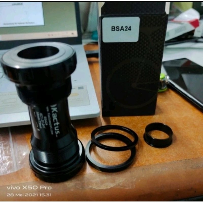 Jual BB Ceramic Kactus HT2 BSA24 Drat Bottom Bracket Kactus | Shopee Indonesia
