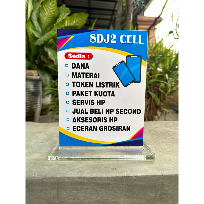 Jual PAPAN MEJA KONTER AKRILIK KONTER CELL BISA REQUEST UKURAN 15x20 ...