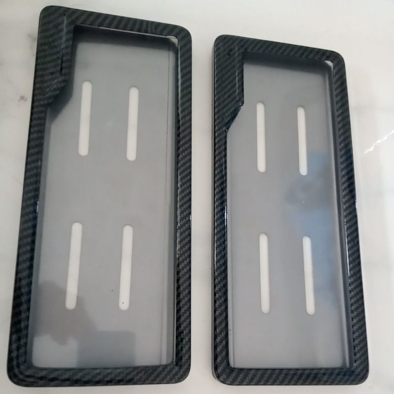 Jual bingkai tutup plat nomor motor harga sepasang 39500 | Shopee Indonesia