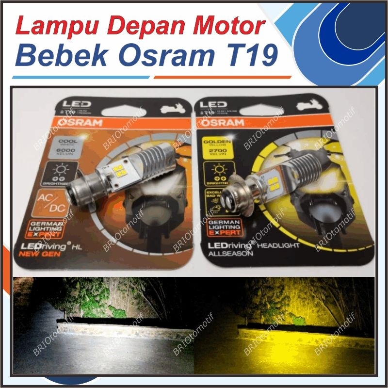 Jual LAMPU LED PUTIH KUNING UTAMA MOTOR BEBEK MATIC H6 OSRAM T19 : SUPRA KHARISMA JUPITER VARIO ...