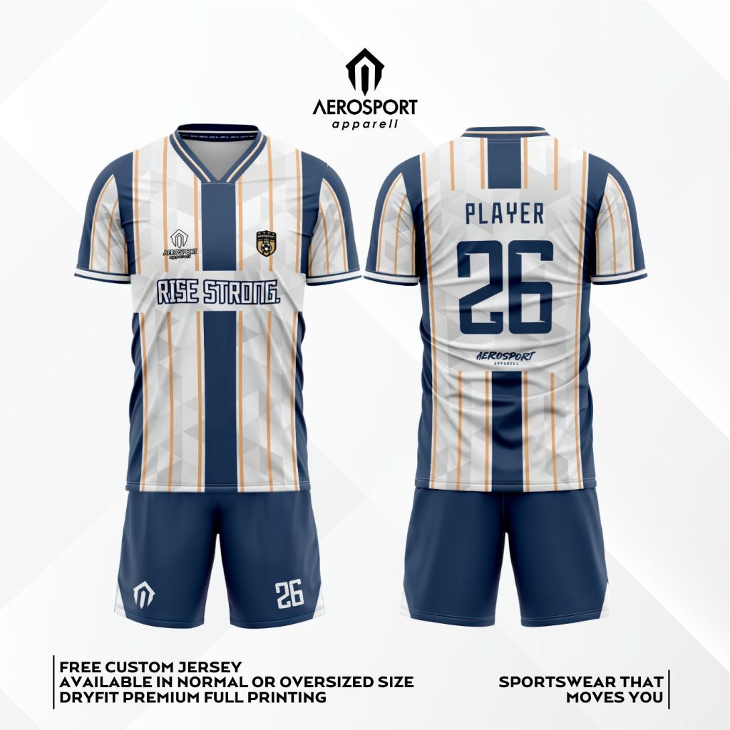 Jual Jersey Futsal Retro NAVY ODYSSEY Dryfit Premium Classic Full ...