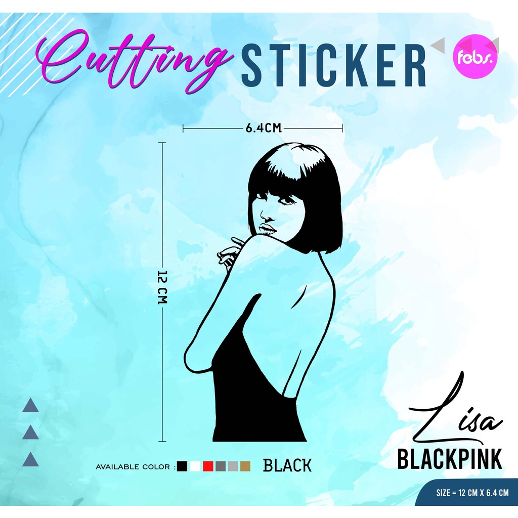 Jual Cutting Sticker Lisa Blackpink Silhoutte | Stiker Cutting Siluet ...