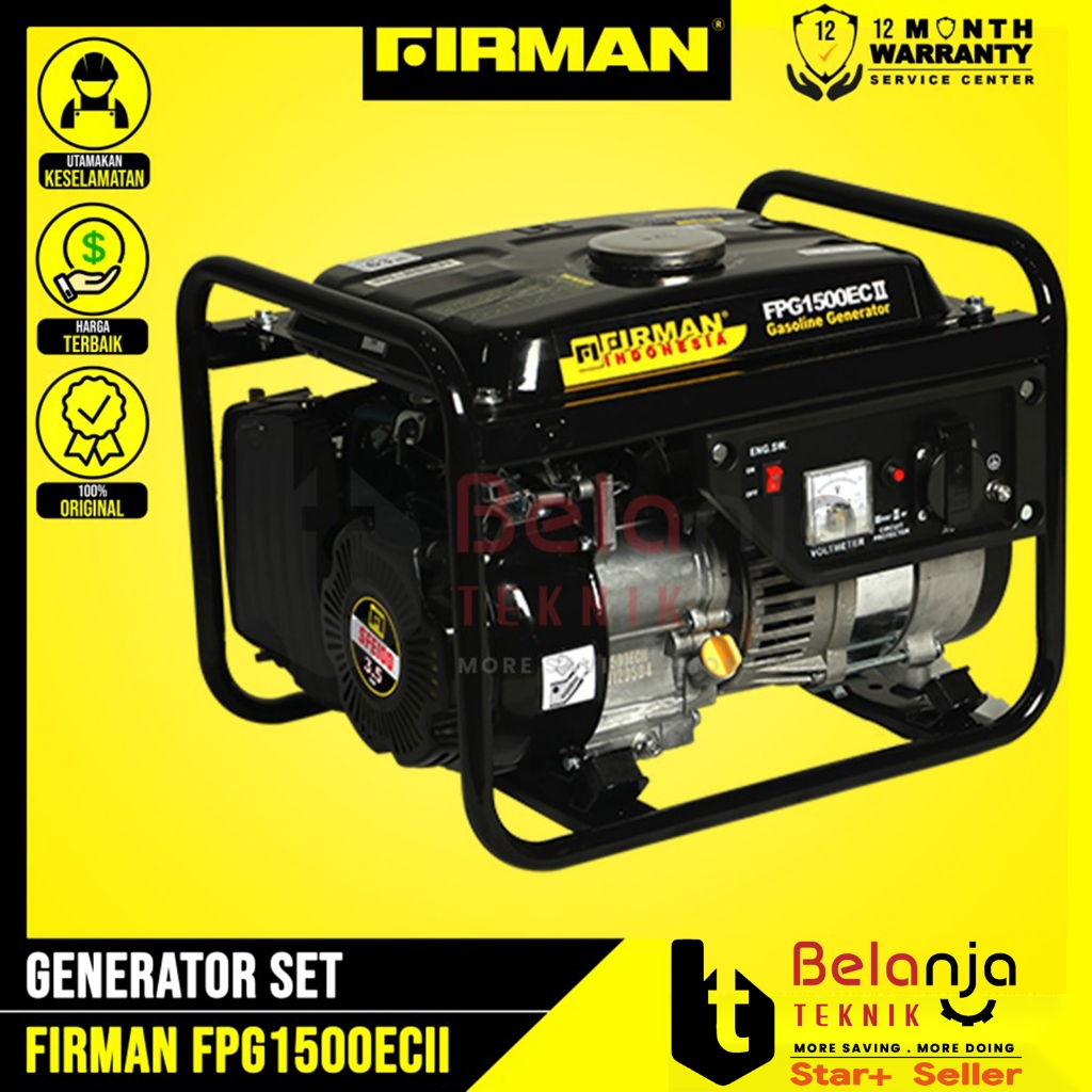 Jual Genset Firman FPG 1500 EC II Special Black Series Generator Set ...