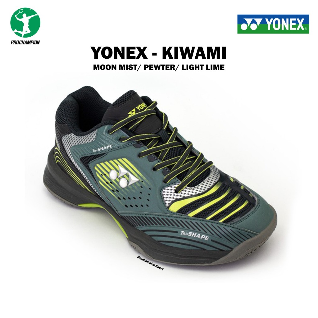 Jual Sepatu Badminton Yonex Kiwami Moon Mist Pewter Light Lime | Shopee ...