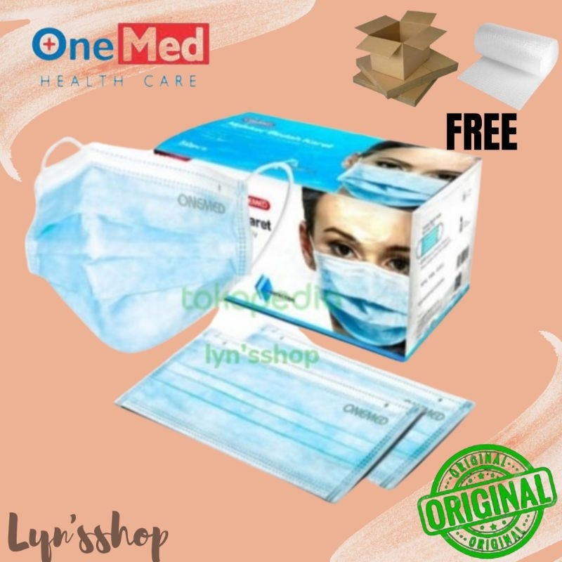 Jual masker earloop medis onemed 3 ply isi 50pcs | Shopee Indonesia