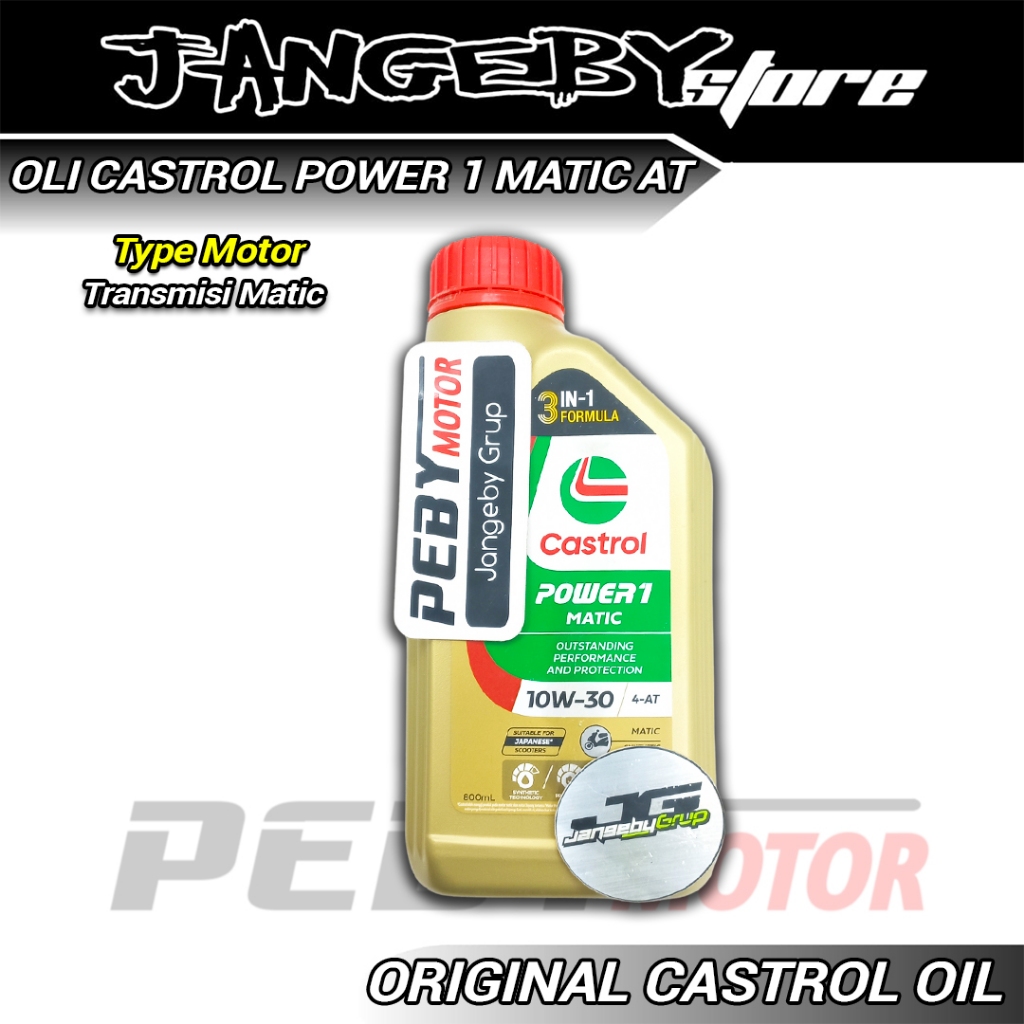 Jual Oli CASTROL Power 1 Matic 10W-30 AT Matic 0.8ml ORIGINAL | Shopee ...