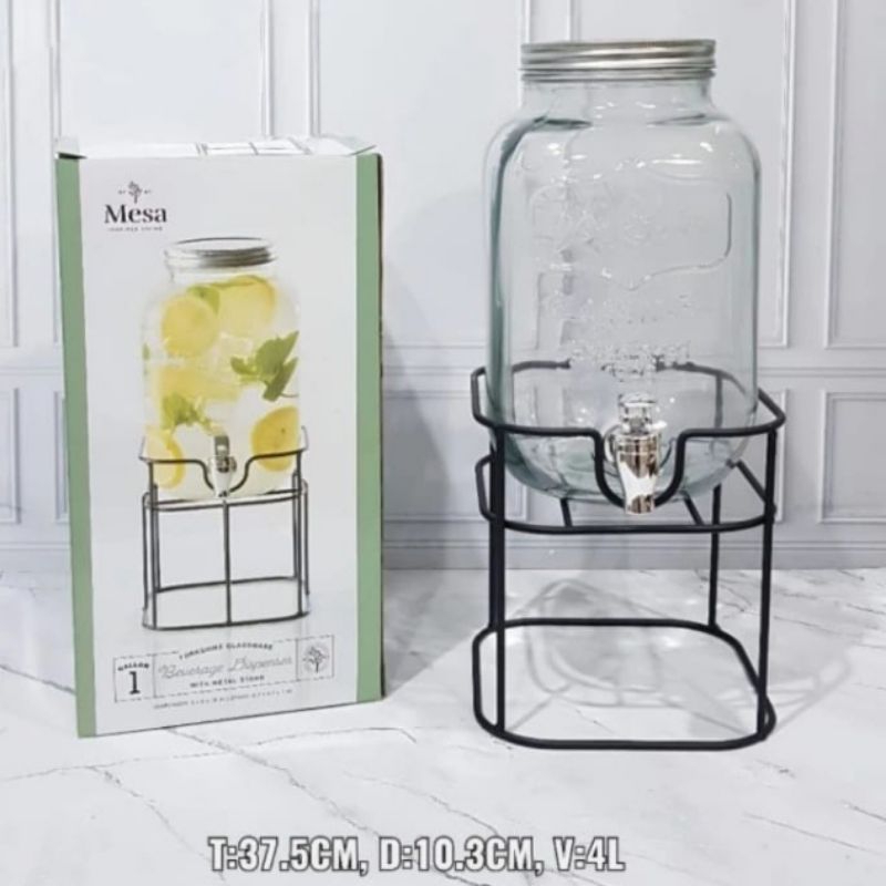 Jual Harga promo Dispenser kaca 4 L/storage drink water | Shopee Indonesia