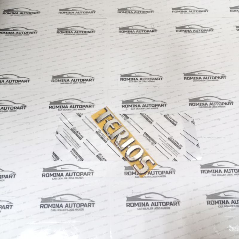 Jual EMBLEM LOGO TULISAN TERIOS DAIHATSU TERIOS ORIGINAL 1PC | Shopee ...
