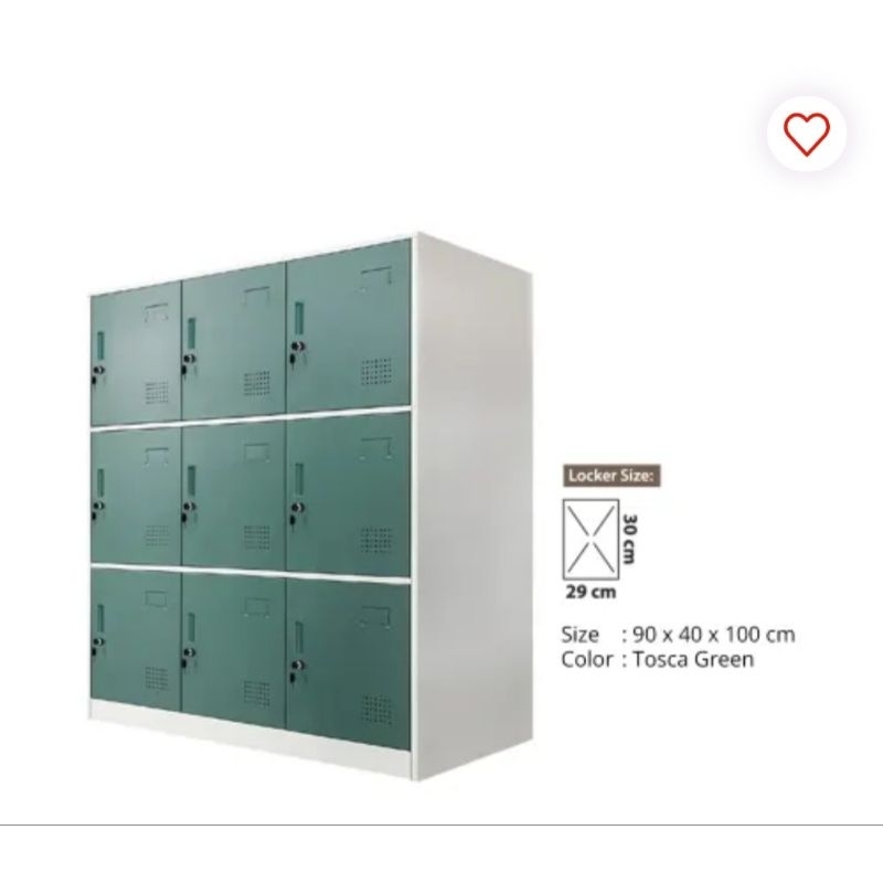 Jual krisbow masterspace locker 9 pintu / loker karyawan / locker ...