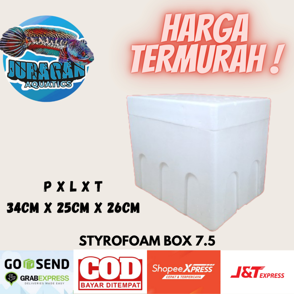 Jual Styrofoam Box 7.5 kg - Styrofoam Box Packing - Box Tempat ...