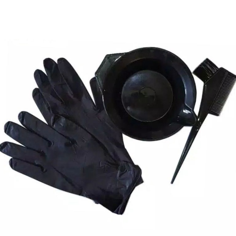 Jual Best Pr0duk Paket Peralatan Cat Rambut Basic (Sarung Tangan ...