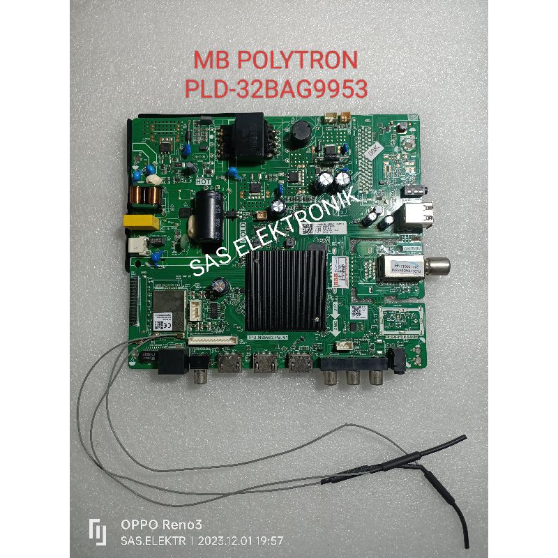 Jual MB BOARD MOTHERBOARD MAINBOARD MESIN TV LED POLYTRON 32 INCH ...