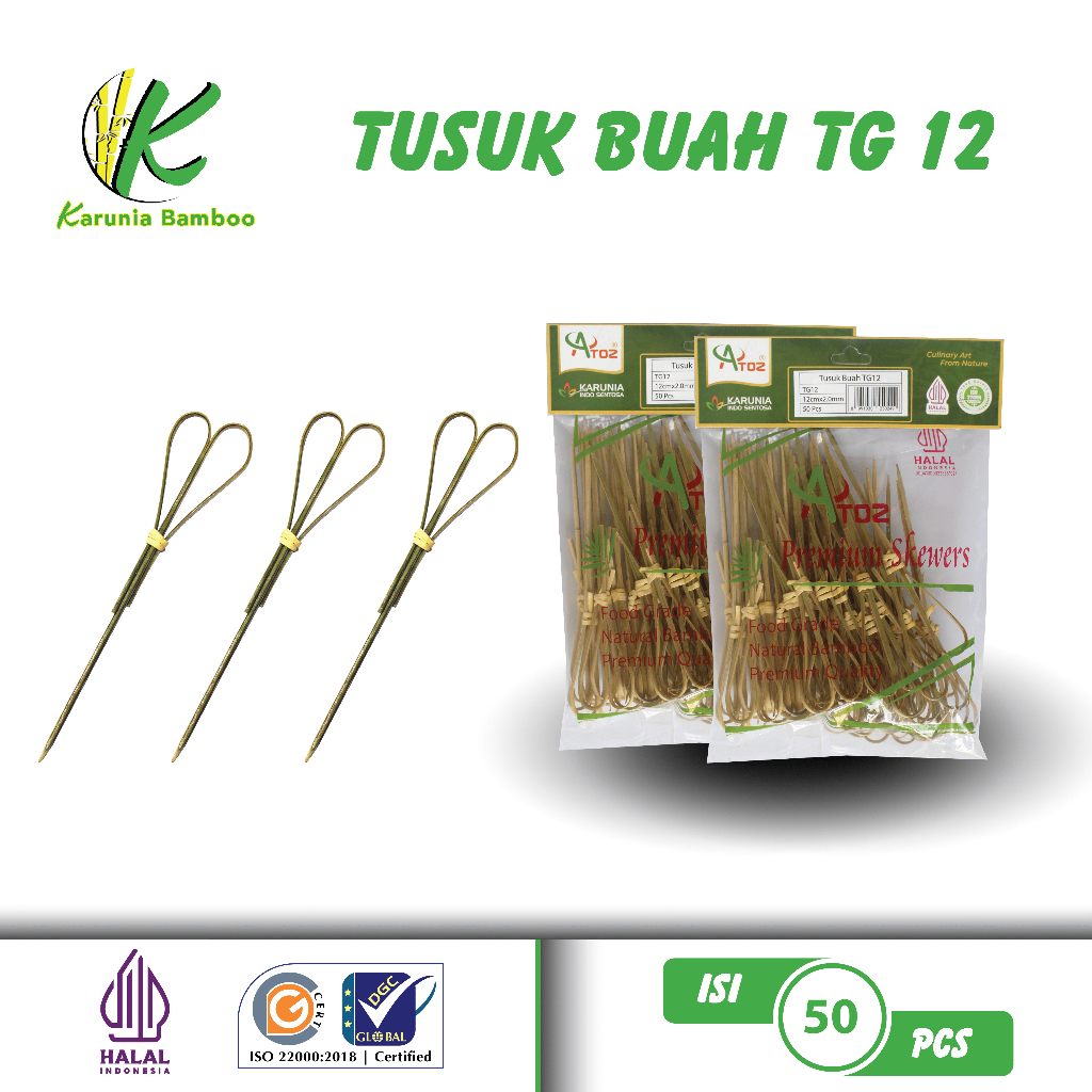 Jual ATOZ tusuk buah bentuk hati isi 50 Tusuk Teposuki tusuk cocktail ...