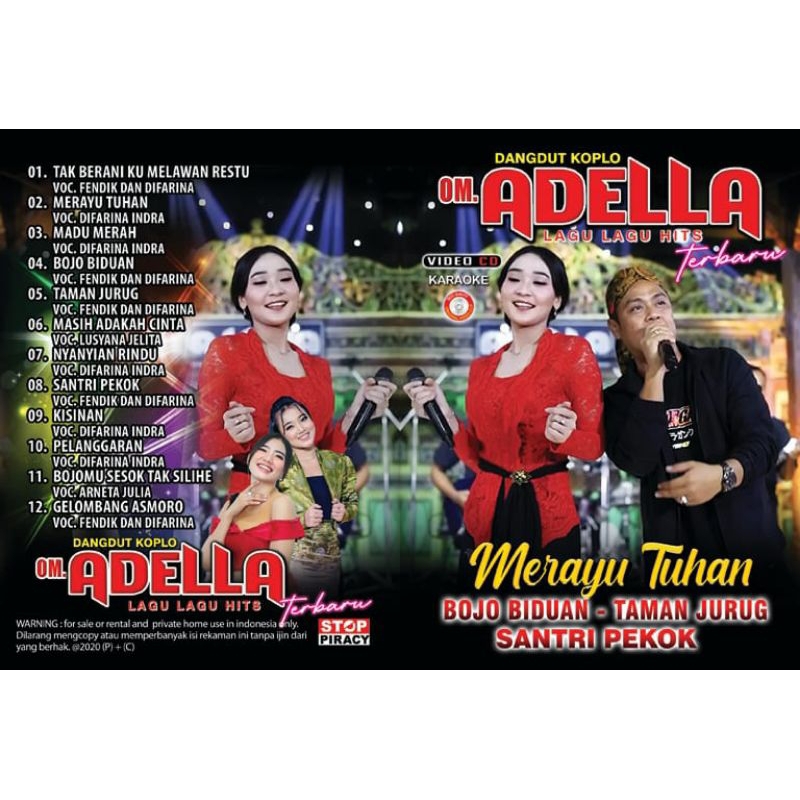 Jual KASET VCD DVD KARAOKE ADELLA MERAYU TUHAN | Shopee Indonesia