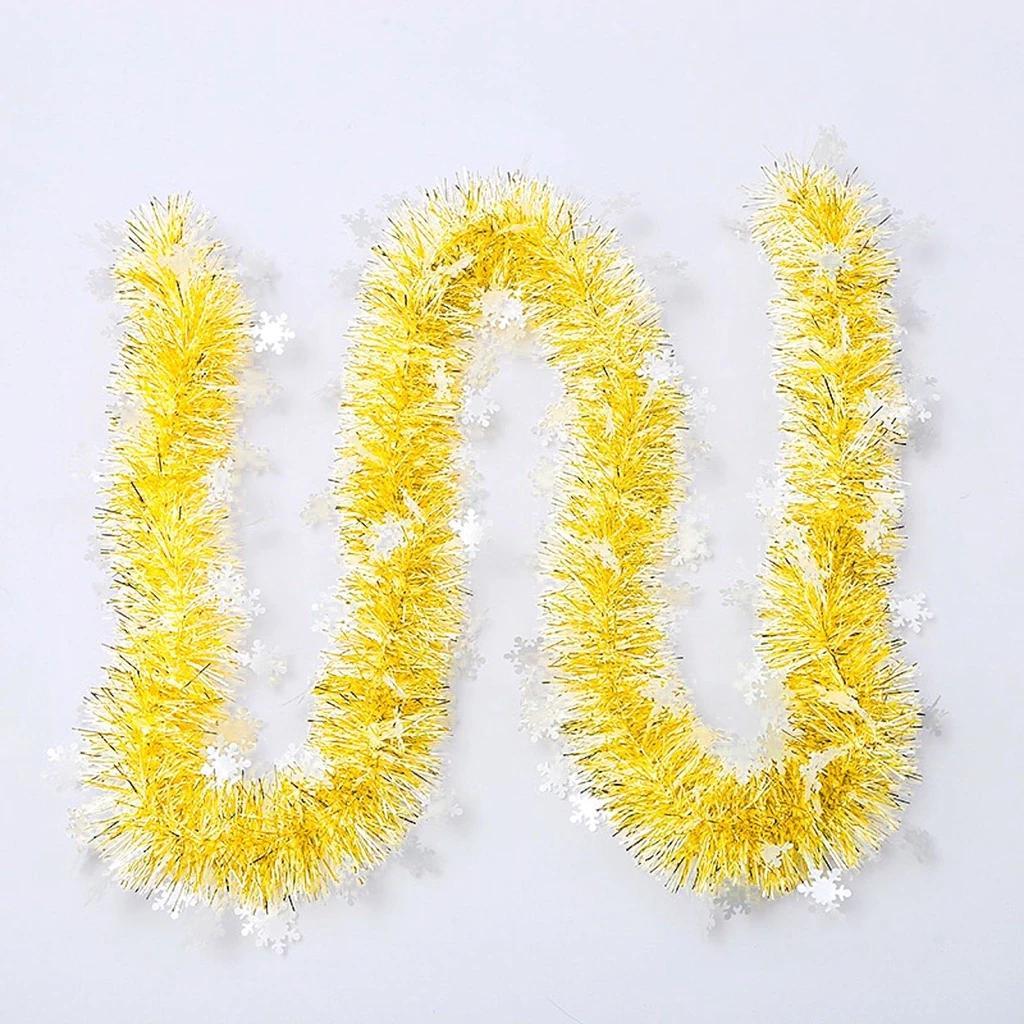 Jual Slinger Natal 2 Meter Hijau Salju Hijau Daun Rumbai Dekorasi Pohon ...