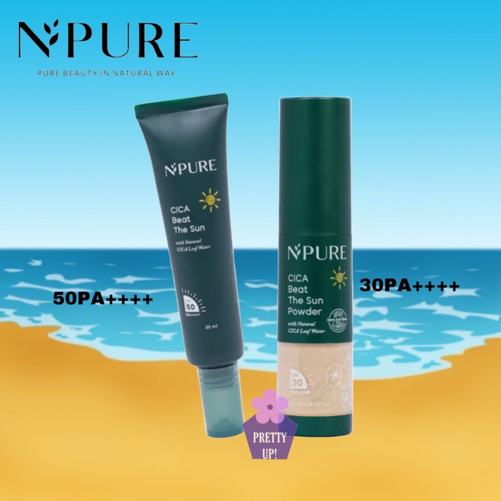 Jual NPURE - Cica Beat The Sun SPF 50 PA ++++ 35ml | Cica Beat The Sun ...