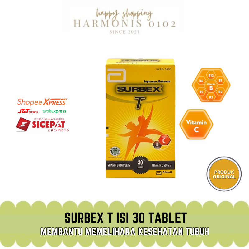 Jual Surbex T Isi 30 Tablet Suplemen Membantu Memelihara Kesehatan Otot ...