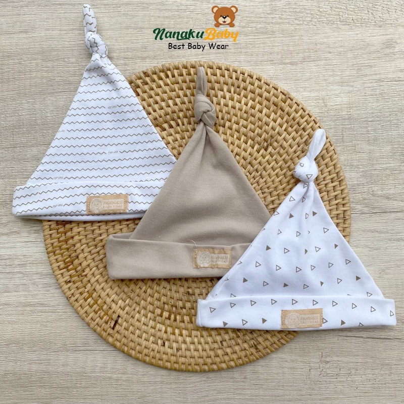Jual Nanaku Baby - Serian Cream - 3 PCS Kupluk Bayi Baru Lahir Topi ...