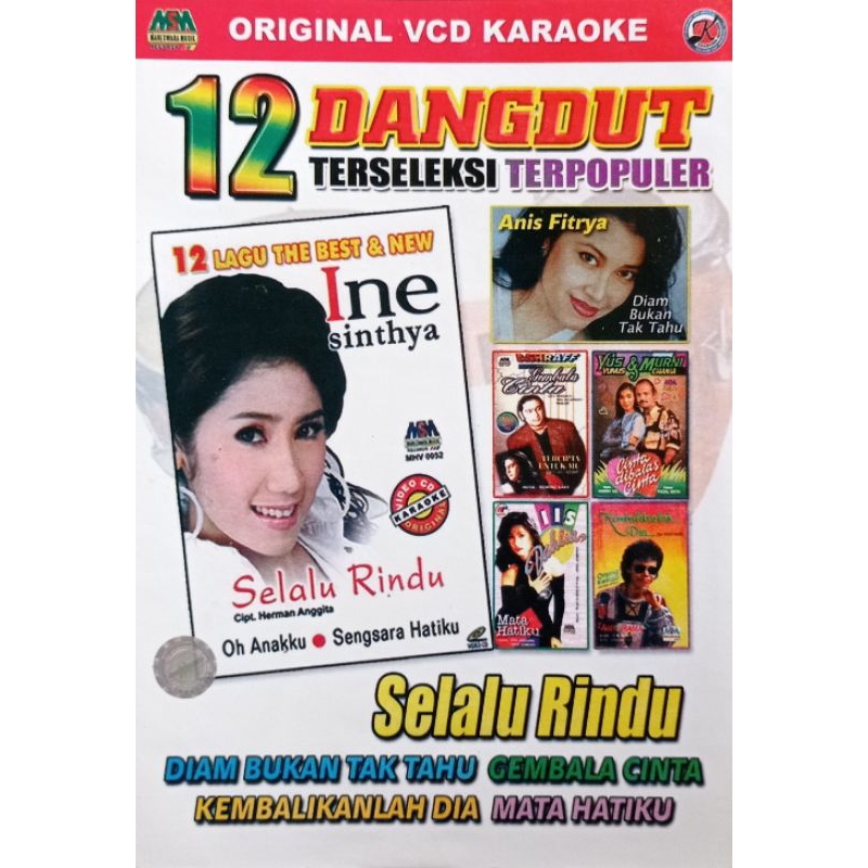 Jual VCD ORIGINAL ALBUM 12 DANGDUT TERPOPULER INE SINTHYA, ANIES FITRIA DLL | Shopee Indonesia
