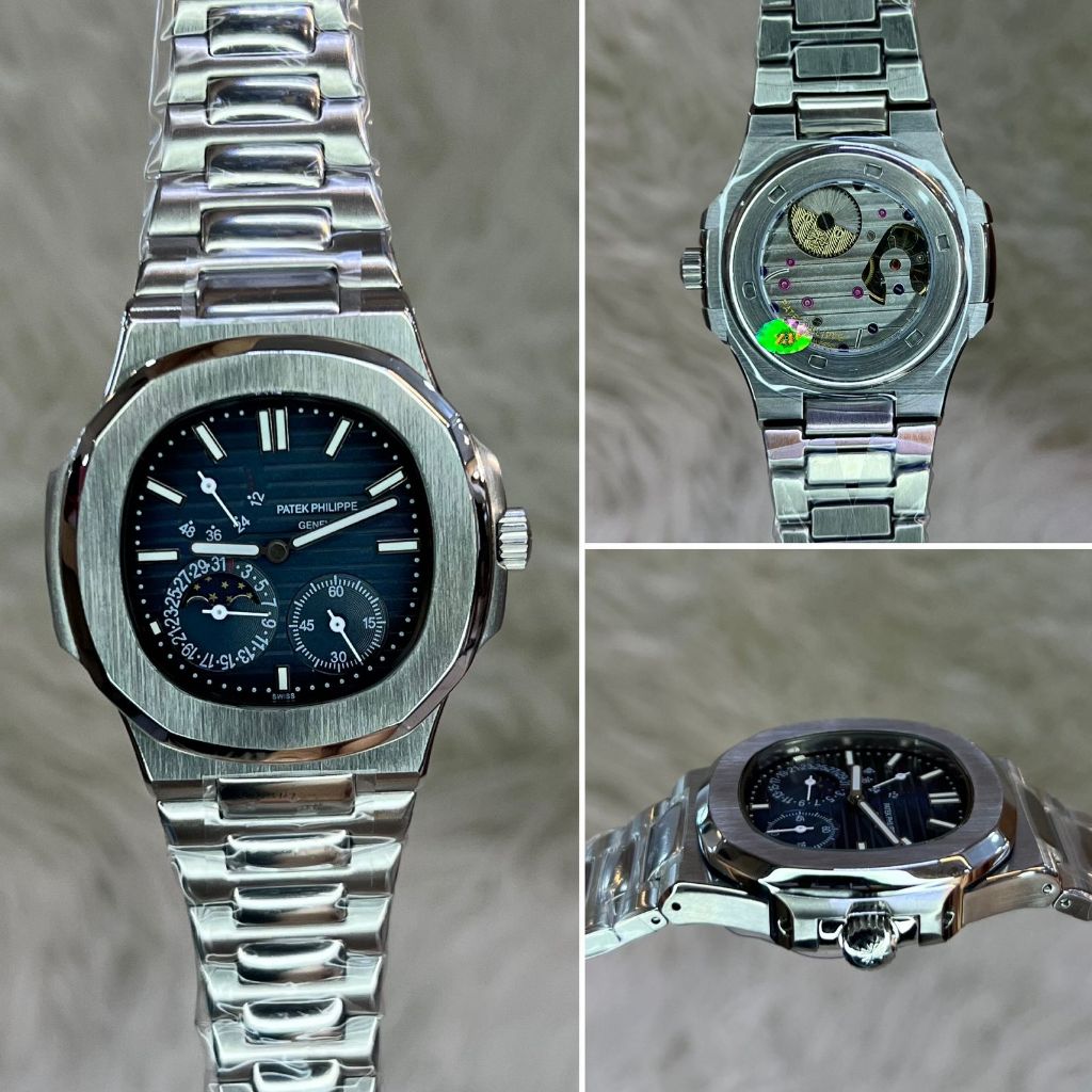 Jual Jam Tangan Luxury Patek Philippe Automatic Manual Winding GMT Dial ...
