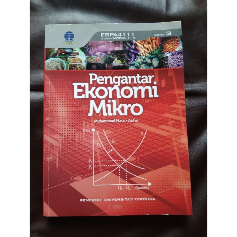 Jual Buku Materi Pokok BMP edisi 3 PENGANTAR EKONOMI MIKRO oleh Muhammad Nasir, Arifin buku UT ...