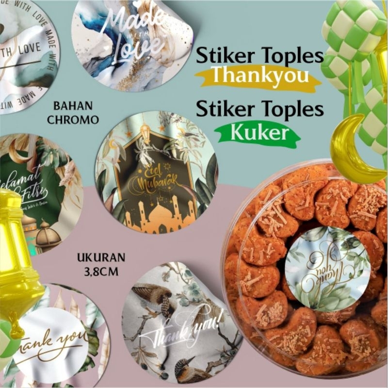 Jual STiKER TOPLES IDUL FITRI | STIKER HAMPERS | STIKER KALENG|STIKER ...