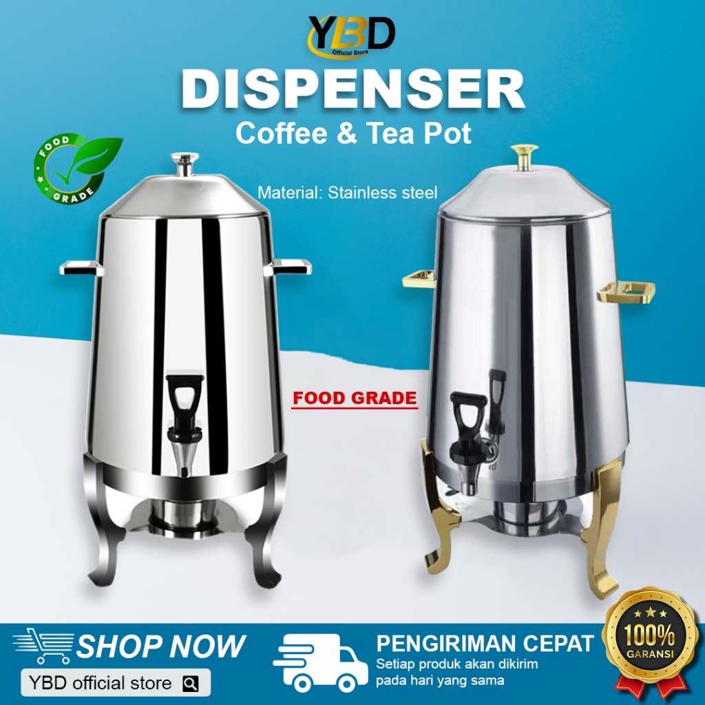 Jual Dispenser Coffee & Tea Pot Stainless 13L / Dispenser Minuman ...