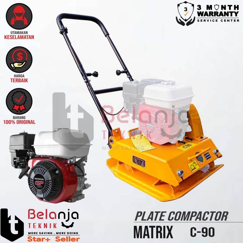 Jual Matrix Plate Compactor C-90 Mesin Stamper Kodok + Honda GP 160 ...