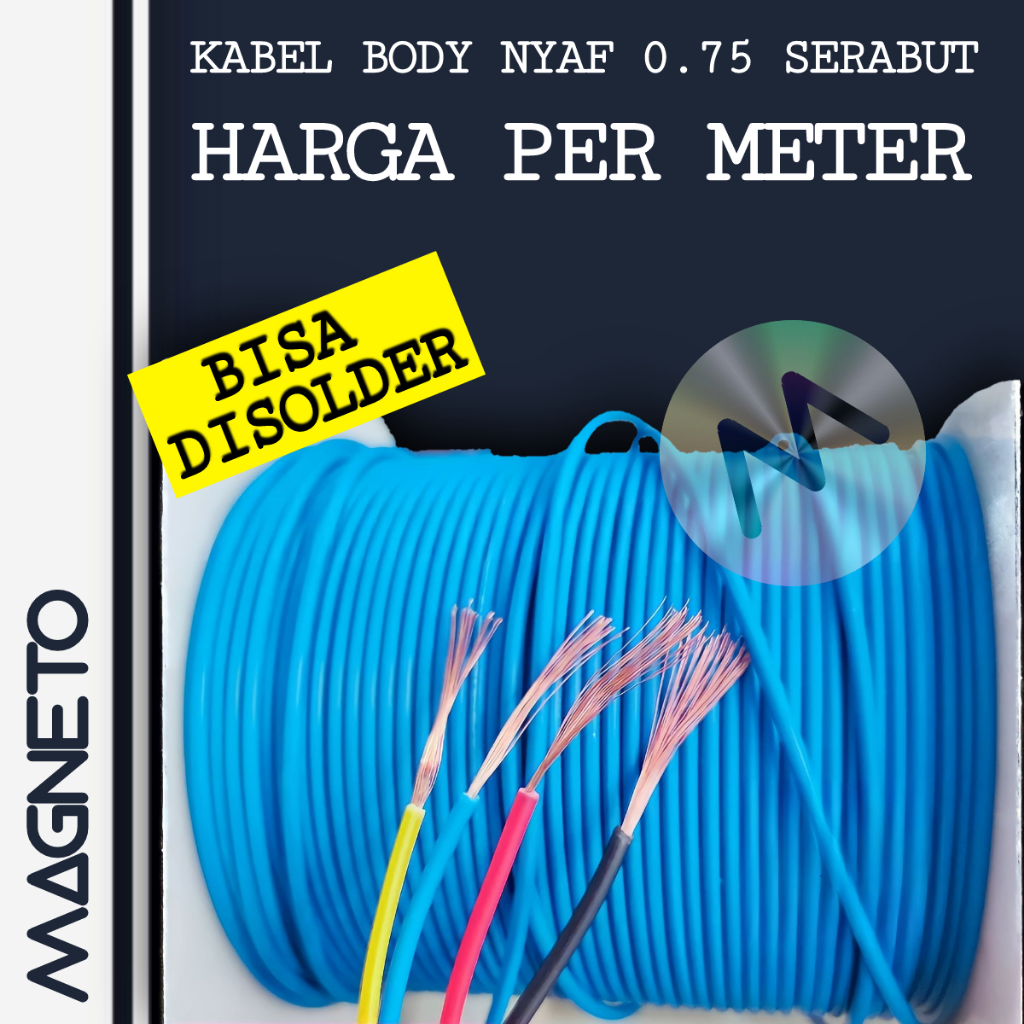 Jual Kabel Serabut Nyaf 0.75 mm Cable AWG Body Elektronik Harga Per ...