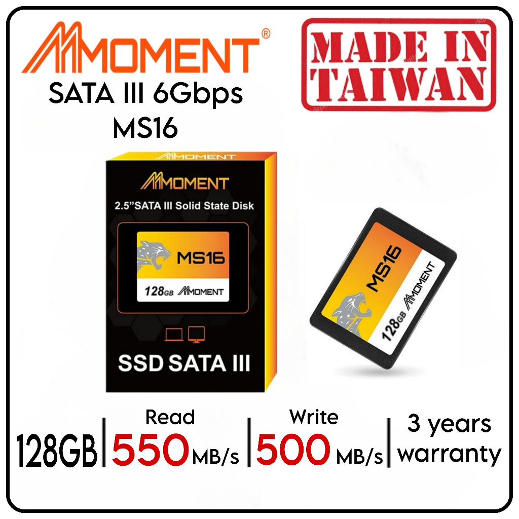Jual Moment SSD MS16 128GB / 256GB / 512GB / 1TB / 2TB sata 2,5" High ...