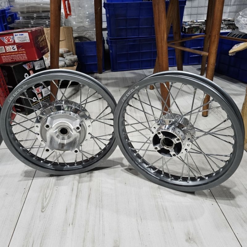 Jual Velg Alloy CRV Excel Japan 14 x 160 Titanium Kulit Jeruk 1set ...